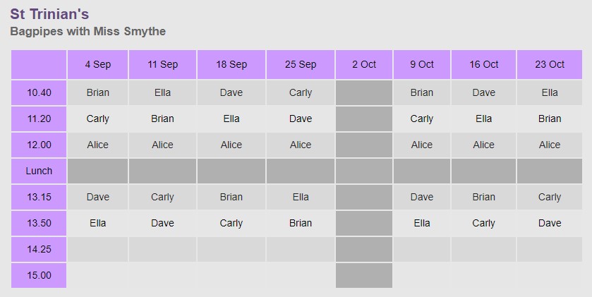 Easy Timetable Creator